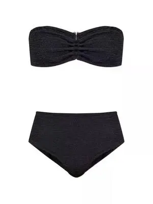 PARAMIDONNA Frida Textured Bikini Set - Black