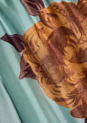 La DoubleJ Printed Silk-twill Palazzo Trousers