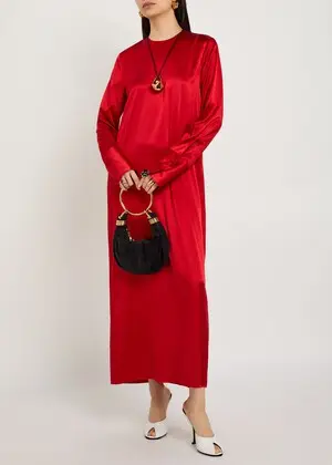 ARMARIUM Stretch-silk Midi Dress