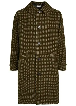 BODE Hedgerow Polka Dot-jacquard Wool Coat