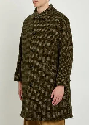 BODE Hedgerow Polka Dot-jacquard Wool Coat