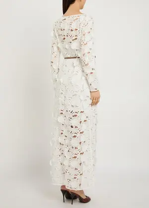 Zimmermann Patience Floral-embroidered Cotton Maxi Dress