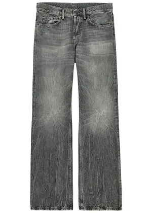 Acne Studios Washed Relaxed Straight-leg Jeans - Black