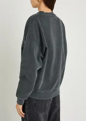 ANINE BING Spencer Printed Cotton Sweatshirt - Black