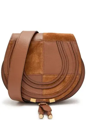 Chloé Marcie Patchwork Leather Saddle Bag