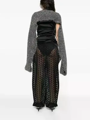 Moschino Metallic Crop Top