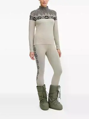 NEWLAND Snowflake Print Leggings - Neutrals
