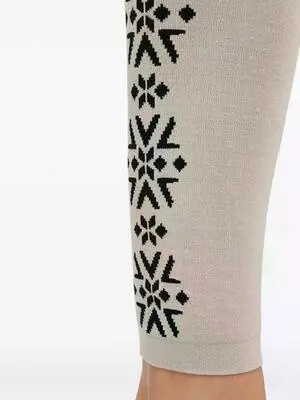 NEWLAND Snowflake Print Leggings - Neutrals