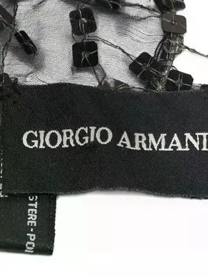 Giorgio Armani Sequins Fringe Scarf