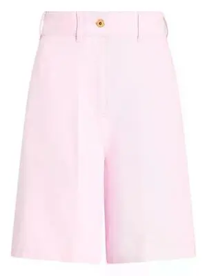 Patou Button-fastening Wide-leg Shorts