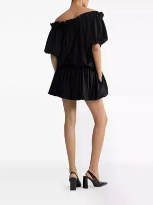 PATOU Tie-fastening Mini Dress - Black
