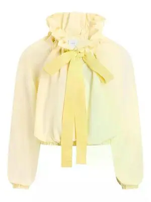 PATOU Tie-neck Top - Yellow