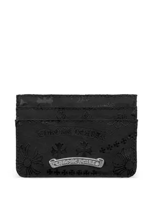 Chrome Hearts Tonal-monogram Card Holder - Black