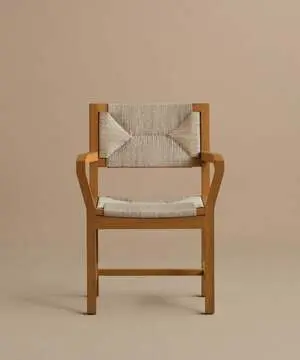 Jenni Kayne Outdoor Montecito Dining Arm Chair Frame - Teak