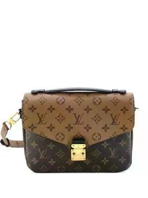 LOUIS VUITTON Pochette Metis Reverse Monogram Canvas Crossbody Bag - Brown