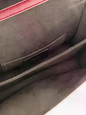 Fendi Mini Kan Leather Satchel Bag