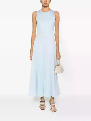 Maje Open Back Maxi Dress - Blue