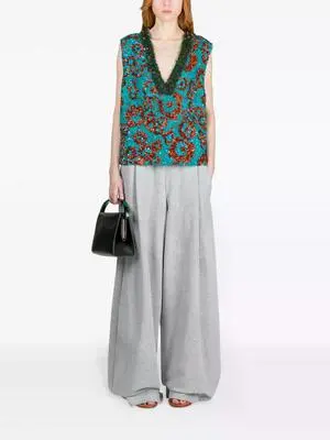 Dries Van Noten Leather Tote - Black