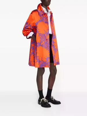 Dries Van Noten Printed Button Coat