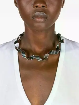 Dries Van Noten Twist Necklace - Silver