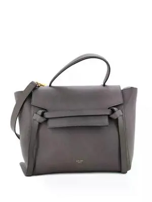 Celine Belt Bag Textured Leather Micro Satchel - Grey