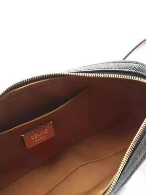 Celine 2010s Mini Triomphe Camera Bag - Brown