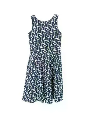Prada 2010s Geometric-print Mini Dress