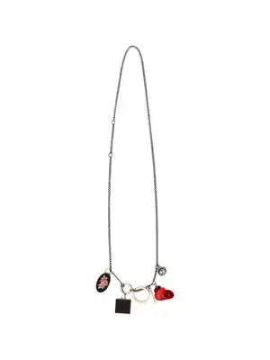 Dries Van Noten Charm Chain Necklace - Silver