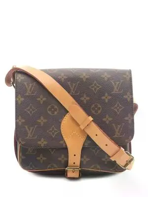 LOUIS VUITTON Cartouchiere Mm Monogram Shoulder Bag - Brown