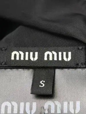 Miu Miu 2010s Checked Bucket Hat - Grey