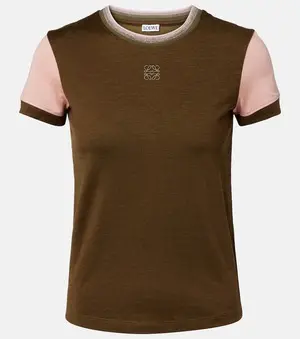 Loewe Cotton-blend Jersey T-shirt - Green
