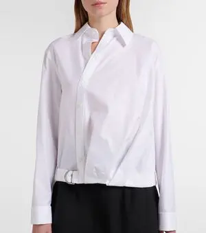 Loewe Striped Cotton Poplin Shirt With Classic Collar