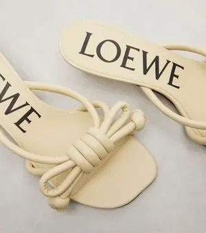 Loewe Flamenco 45 Leather Mules