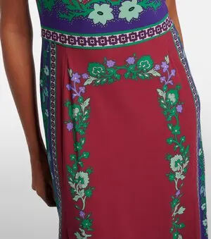 La DoubleJ Floral Print Midi Dress - Multicoloured