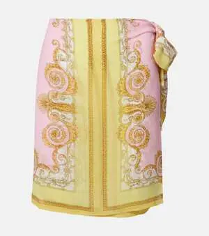 Versace Spring Barocco Beach Cover-up - Pink