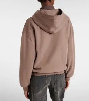 Brunello Cucinelli Cotton Jersey Zip-up Hoodie - Brown