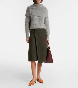 Victoria Beckham Suede Slingback Flats