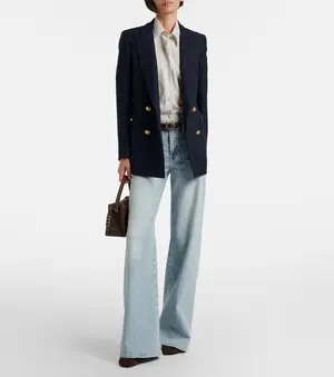 7 For All Mankind Lotta Wide-leg Jeans In Halona - Blue
