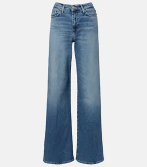 7 For All Mankind Lotta Wide-leg Jeans - Blue