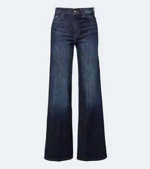 7 For All Mankind Lotta Wide-leg Jeans - Blue