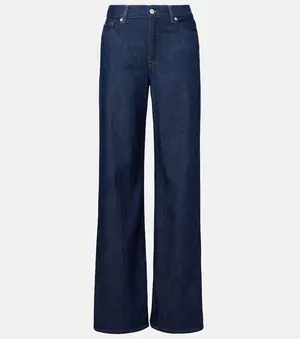 7 For All Mankind Lotta Wide-leg Jeans - Blue