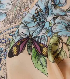 Etro Norma Floral Silk Scarf
