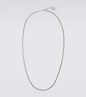 Saint Laurent Engraved Chain Necklace - Silver