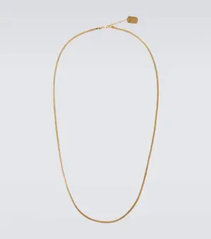 Saint Laurent Engraved Chain Necklace - Gold