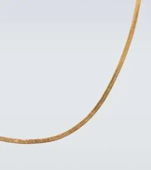 Saint Laurent Engraved Chain Necklace - Gold