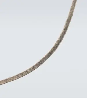 Saint Laurent Engraved Chain Necklace - Silver