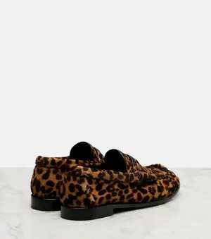 Saint Laurent Le Loafer Calf Hair Penny Loafers