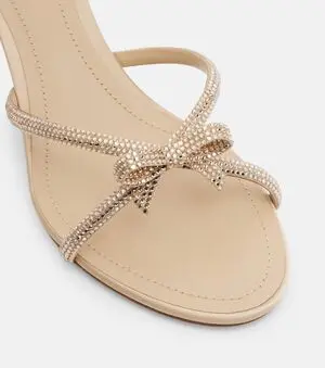 Rene Caovilla Bow-detail Crystal-embellished Sandals