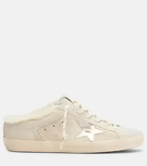 GOLDEN GOOSE Super-star Shearling-lined Suede Sneakers