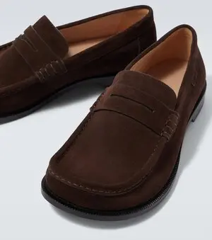 Loewe Campo Suede Penny Loafers